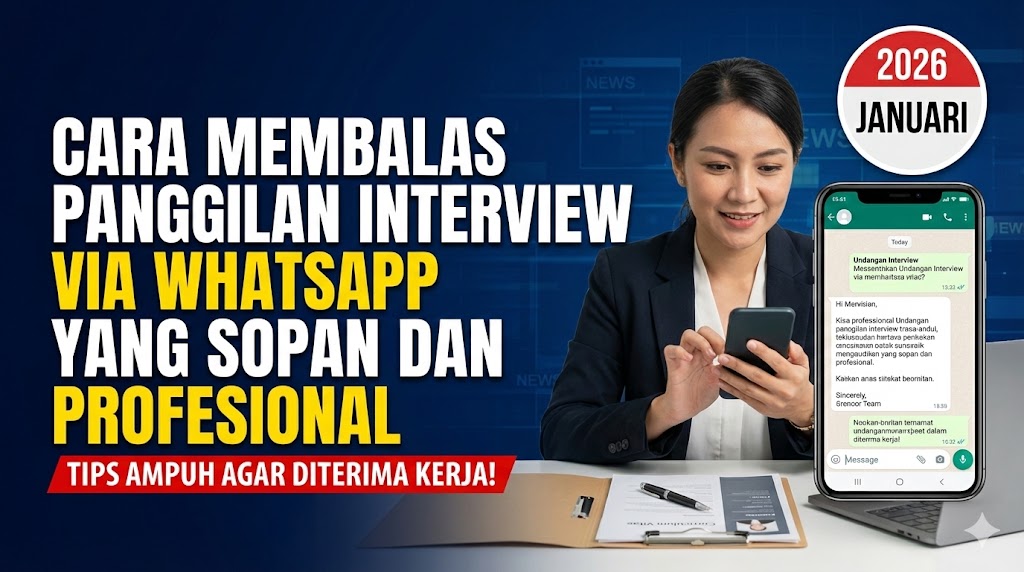 Cara Membalas Panggilan Interview via WhatsApp yang Sopan dan Profesional