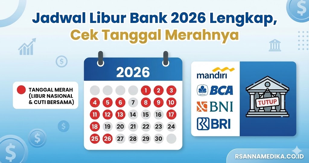 Jadwal Libur Bank 2026 Lengkap, Cek Tanggal Merahnya
