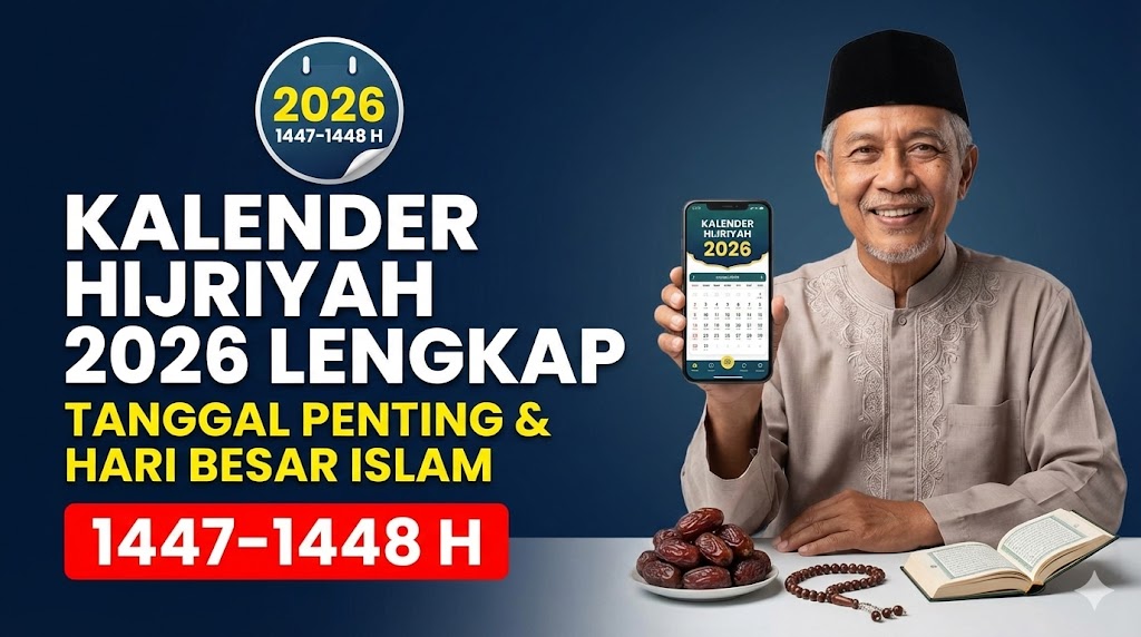 Kalender Hijriyah 2026 Lengkap 1447–1448 H, Tanggal Penting & Hari ...