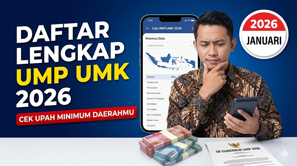 Daftar Lengkap UMP UMK 2026, Cek Upah Minimum Daerahmu