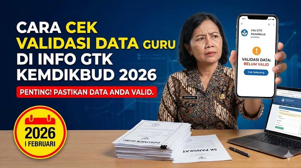 Cara Cek Validasi Data Guru di Info GTK Kemdikbud 2026