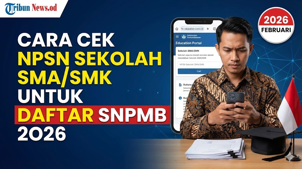 Cara Cek NPSN Sekolah SMA/SMK untuk Daftar SNPMB 2026