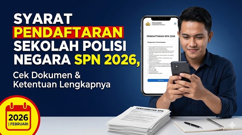 Syarat Pendaftaran Sekolah Polisi Negara SPN 2026