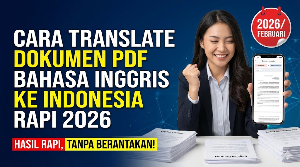 Cara Translate Dokumen PDF Bahasa Inggris ke Indonesia Rapi 2026