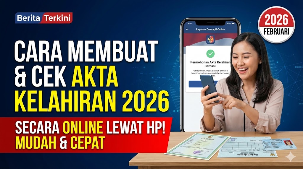 Cara Membuat dan Cek Akta Kelahiran 2026 Secara Online Lewat HP
